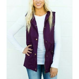 Jackets & Coats | Favorite Utility Vest In Plum | Poshmark